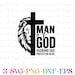 Man of God SVG: Christian Dad Shirt Design (digital Download) - Etsy