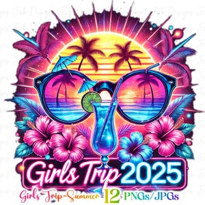 Neon Girls Trip 2025 Sublimation Design (digital Download) - Etsy