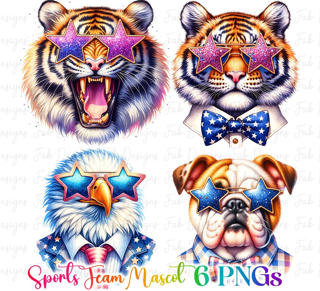 6 Sports School Teams. Mascot Design, School Mascot, Football Team ...