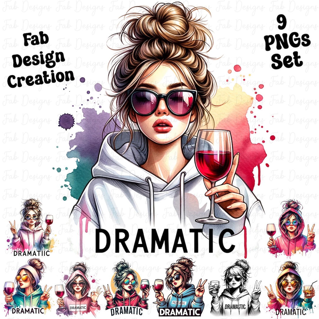 Dramatic Girl T-shirt PNG: Sarcastic Adult Design (digital Download) - Etsy