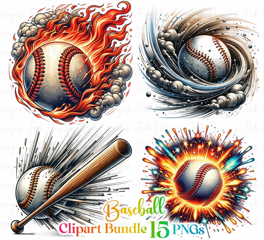 15 Baseball Watercolor Clipart Bundle (digital Download) - Etsy