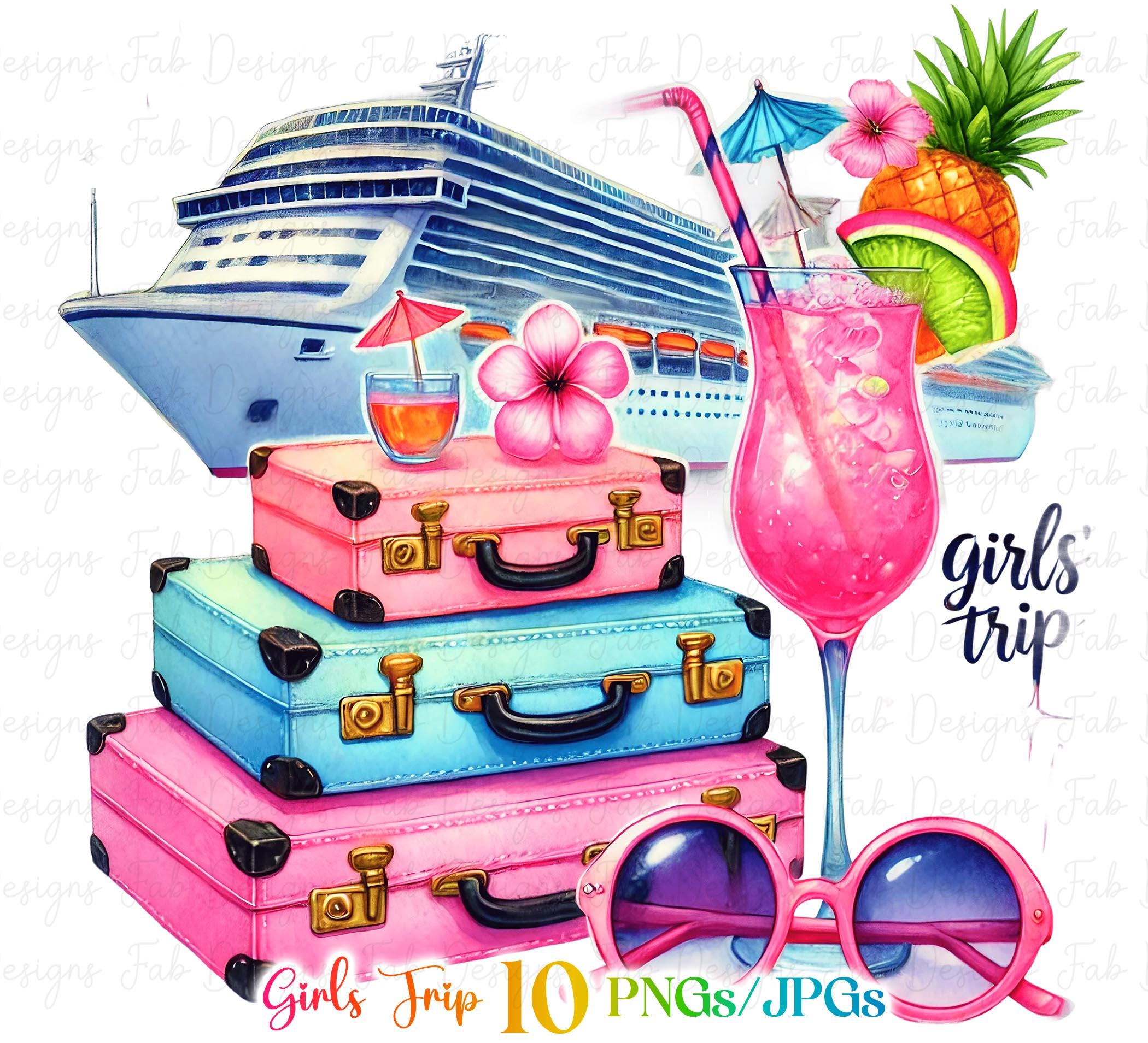 Girls Trip Sublimation Design: Tropical Cruise PNG (digital Download ...