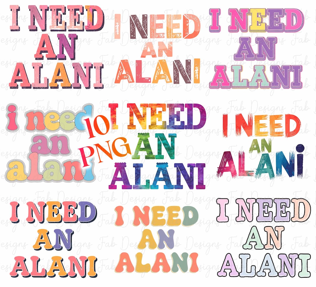 10 I Need an Alani PNG, I Need an Alani SVG, Vintage Summer PNG ...
