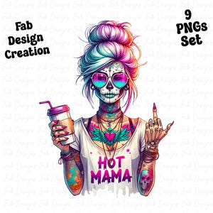Hot Mama PNG, Funny Mama PNG, Hot Mama Png, Mama Shirt Png, Mom Life ...