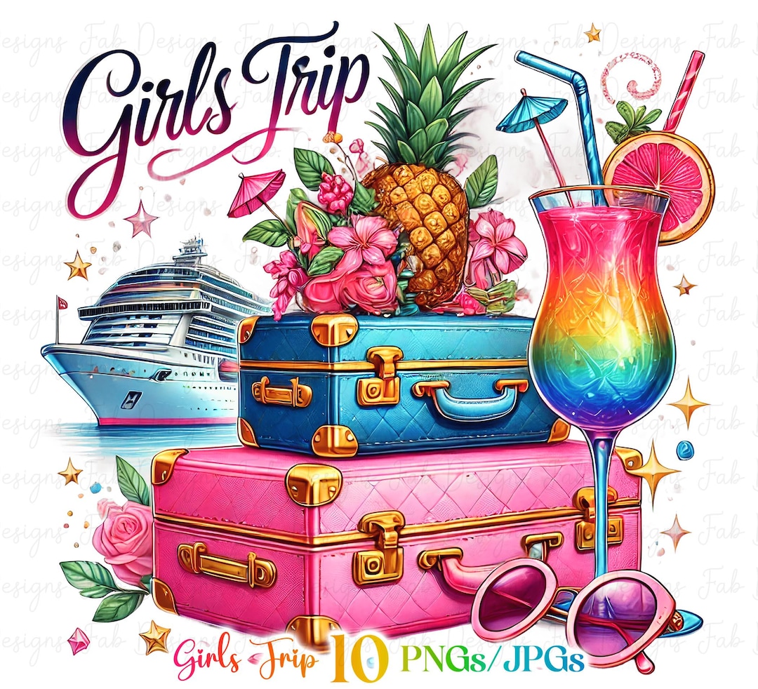 Girls Trip Sublimation Design: Tropical Cruise PNG (digital Download ...