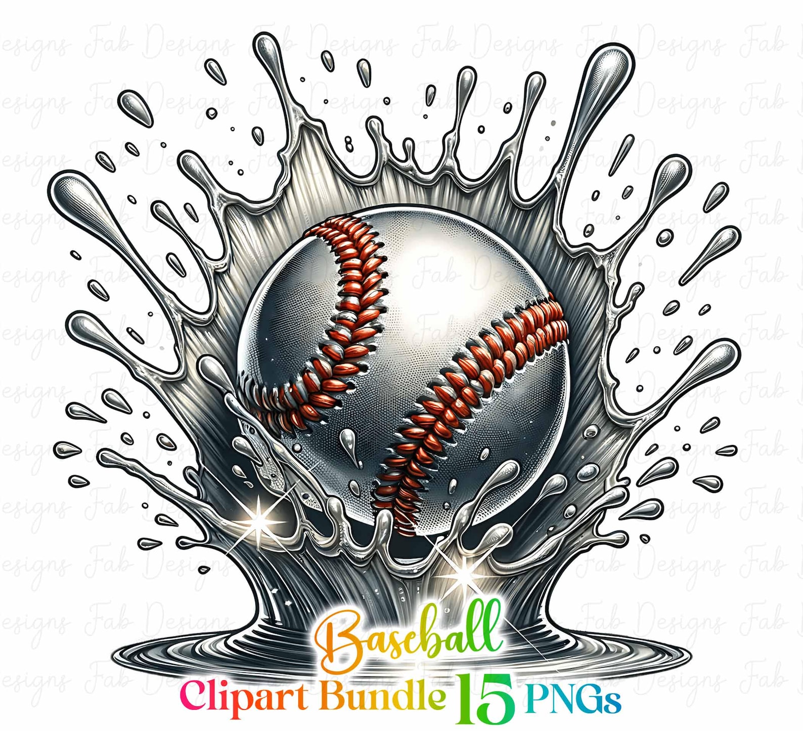 15 Baseball Watercolor Clipart Bundle (digital Download) - Etsy
