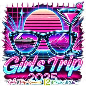 Neon Girls Trip 2025 Sublimation Design (digital Download) - Etsy