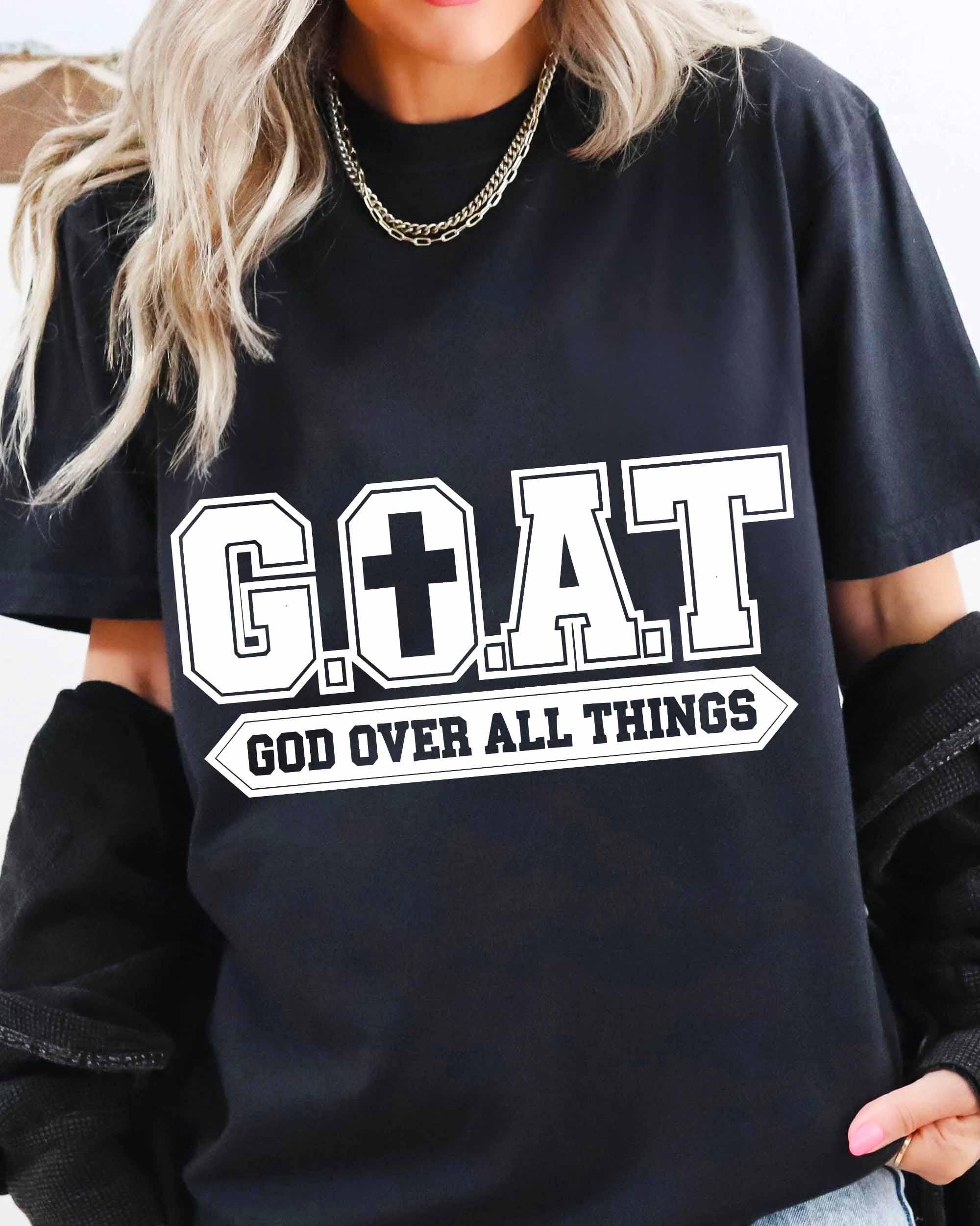GOAT God Over All Things Christian SVG: Religious T-shirt Design ...
