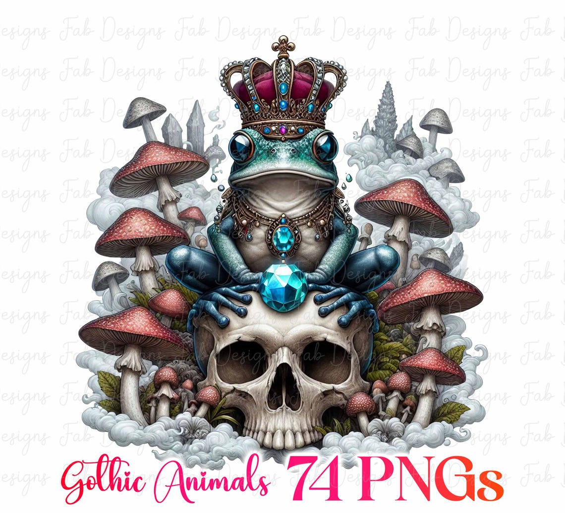 74 Gothic Animals Clipart: PNG Gothic Decor, Junk Journal (digital ...