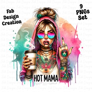 Hot Mama PNG, Funny Mama PNG, Hot Mama Png, Mama Shirt Png, Mom Life ...