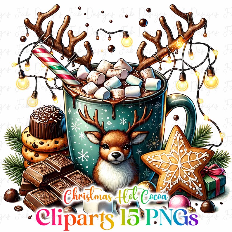15 PNG Winter Hot Cocoa Clipart, Xmas Cocoa Clipart, Hot Chocolate ...