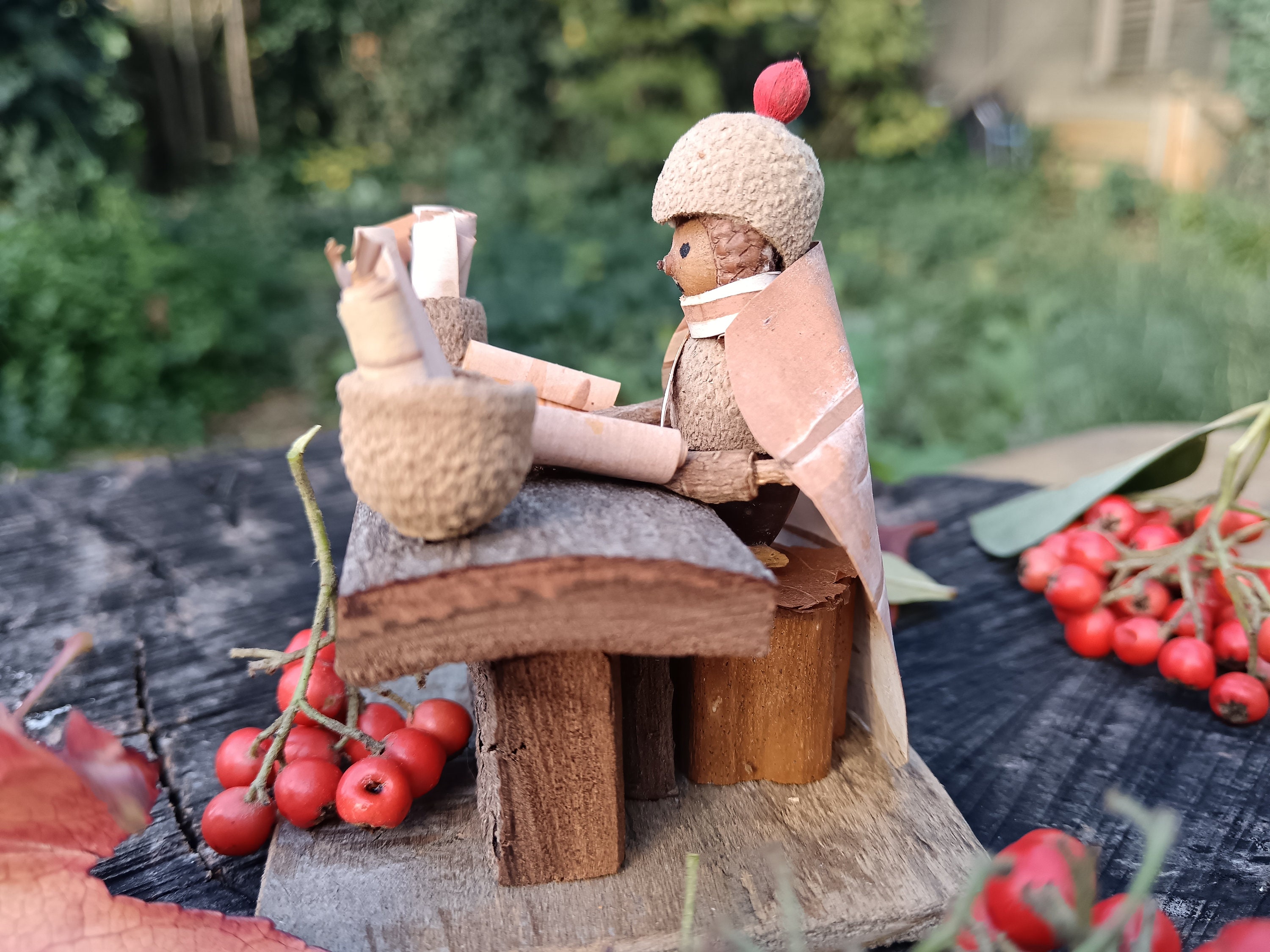 Acorn Elf is so Busy Working With All These Papers and Facing Deadlines ...