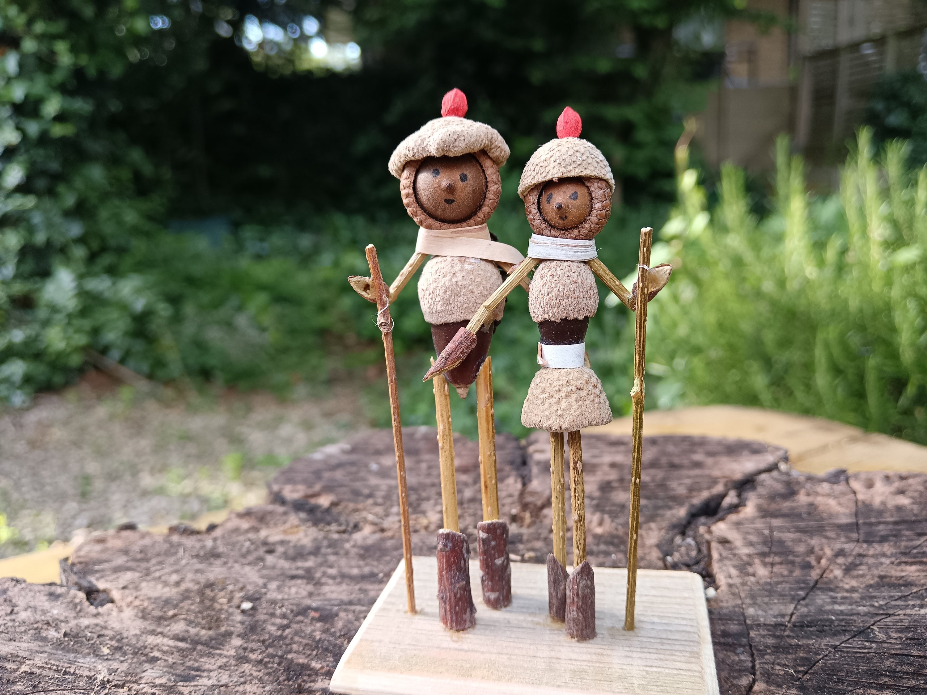 Happy Ramblers Wanderlust Elves Cute Acorn Figurines Unique Nature ...
