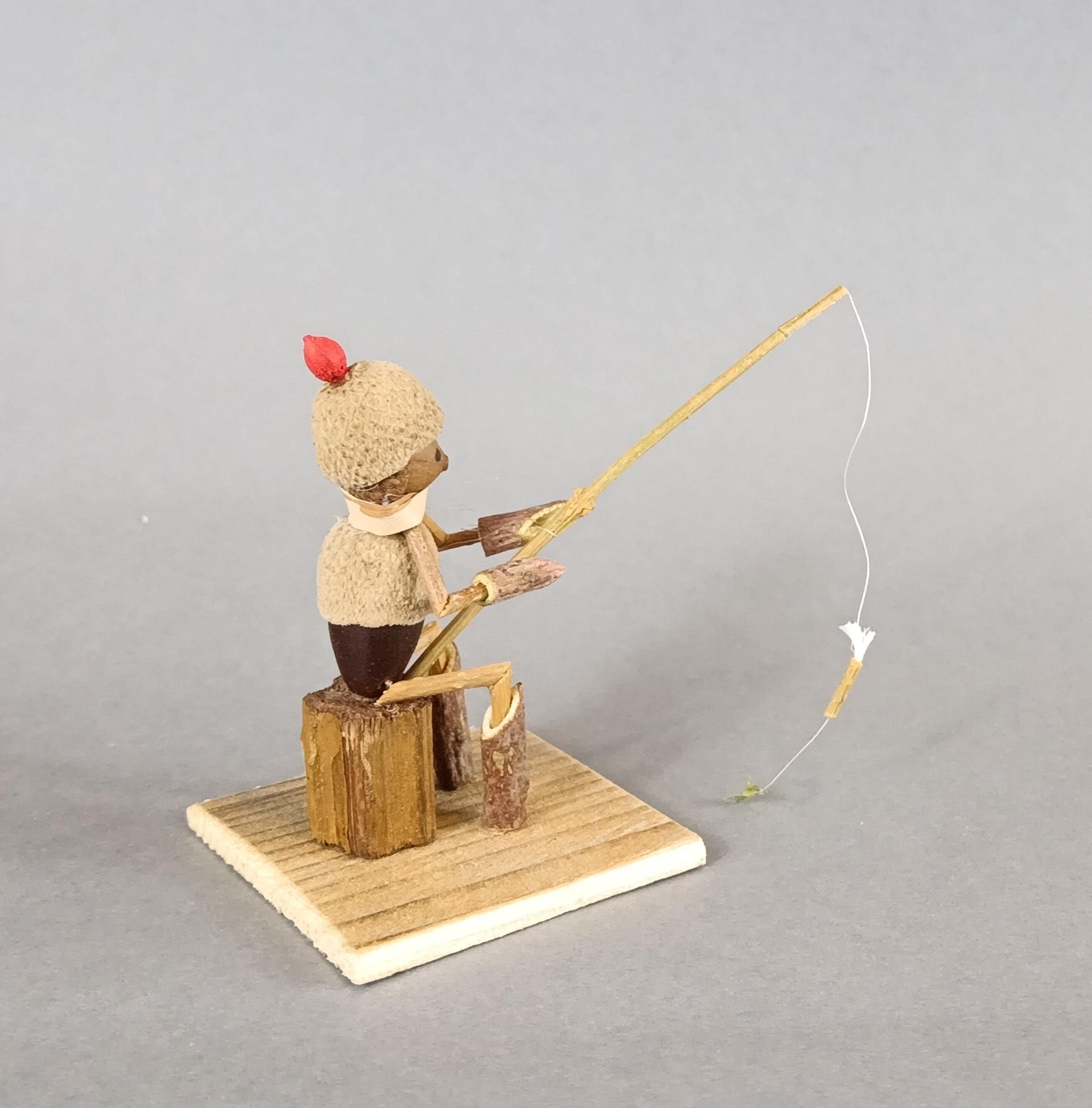 Charming Oak Elf Angler, Crafted From Natural Materials, Adds Whimsy to ...