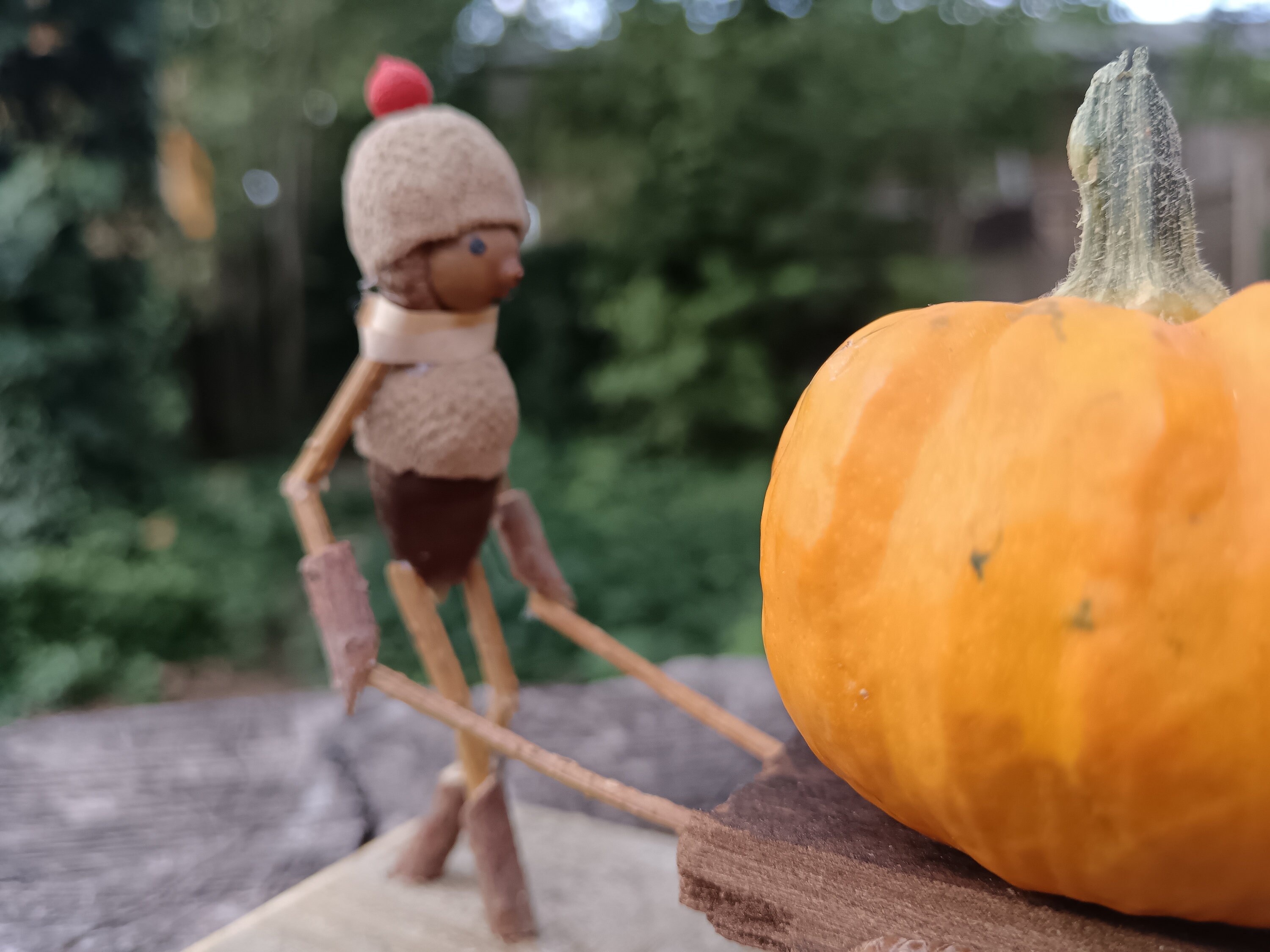 Little Oak Folk a Gardener With a Wheelbarrow. Perfect for Nature ...