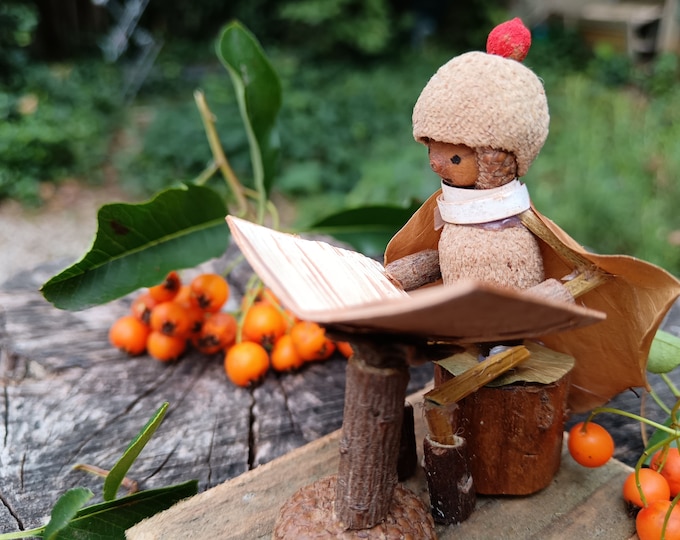 Acorn Elf Oakie Family, Enjoying Time Spent Together - Etsy Acorn Elf Oakie Family, Enjoying Time Spent Together - Etsy