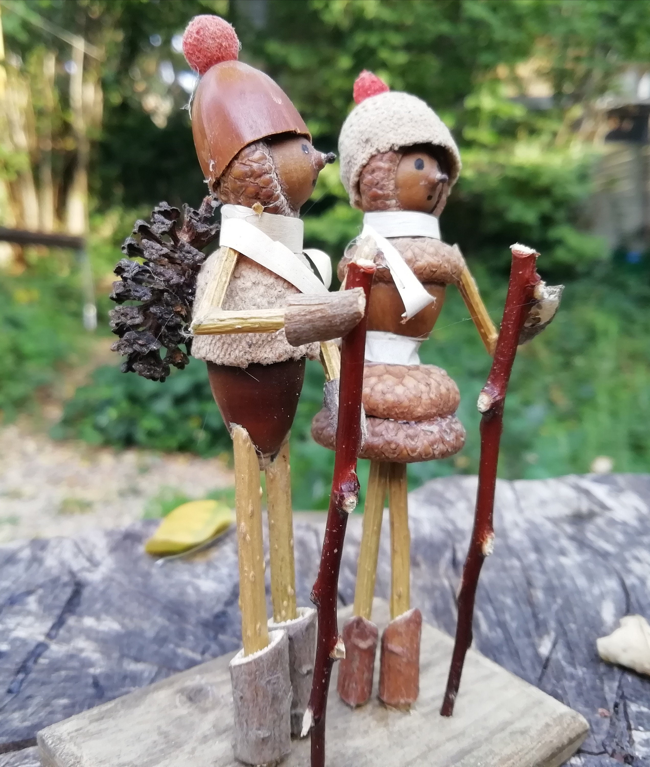 Happy Ramblers Wanderlust Elves Cute Acorn Figurines Unique Nature ...