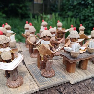 Medieval Scholar Acorn Elf - Nature-inspired Figurine - Etsy