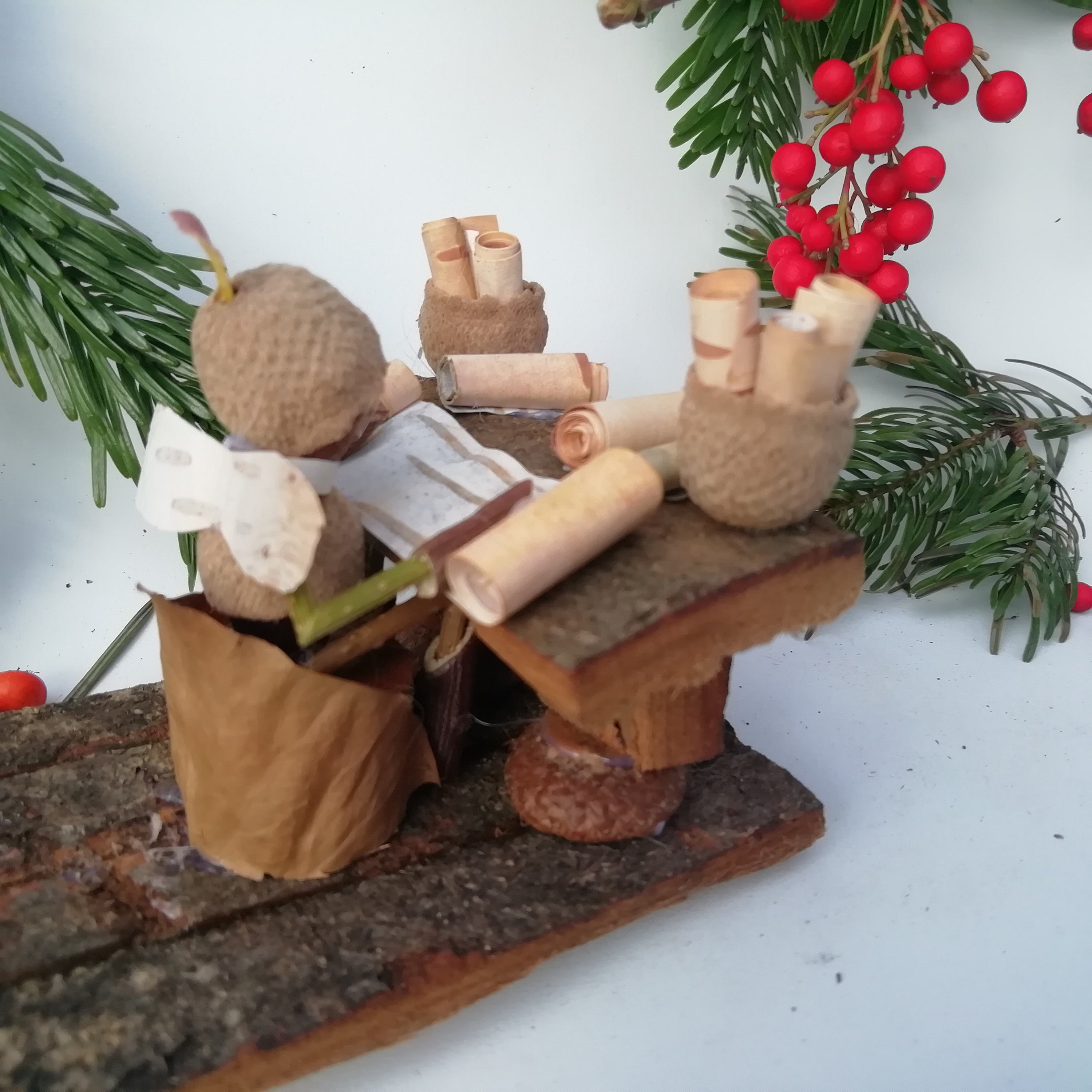 Acorn Elf is so Busy Working With All These Papers and Facing Deadlines ...