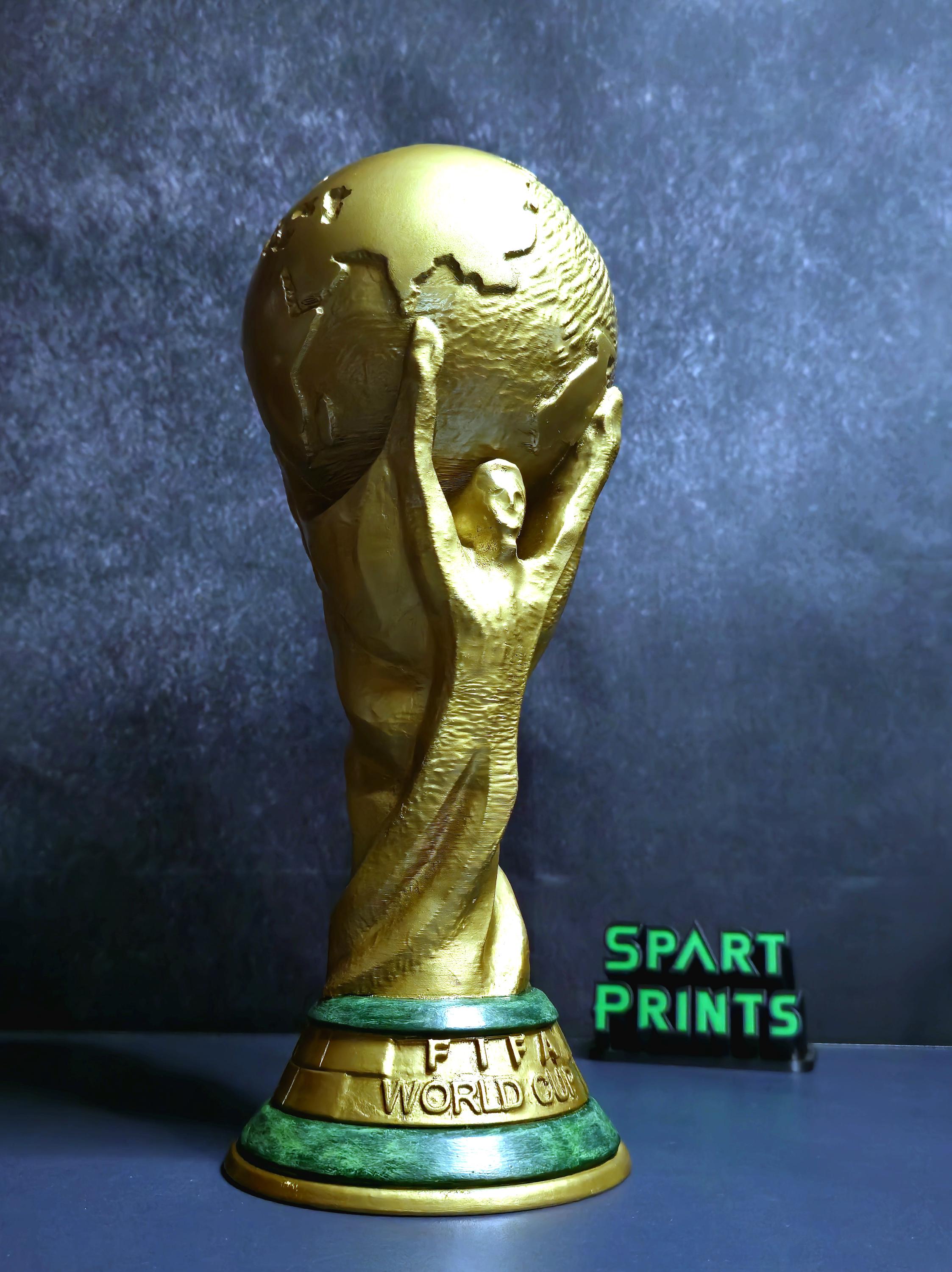 Lifesize 3D Printed & Hand-painted World Cup Trophy Replica – A ...