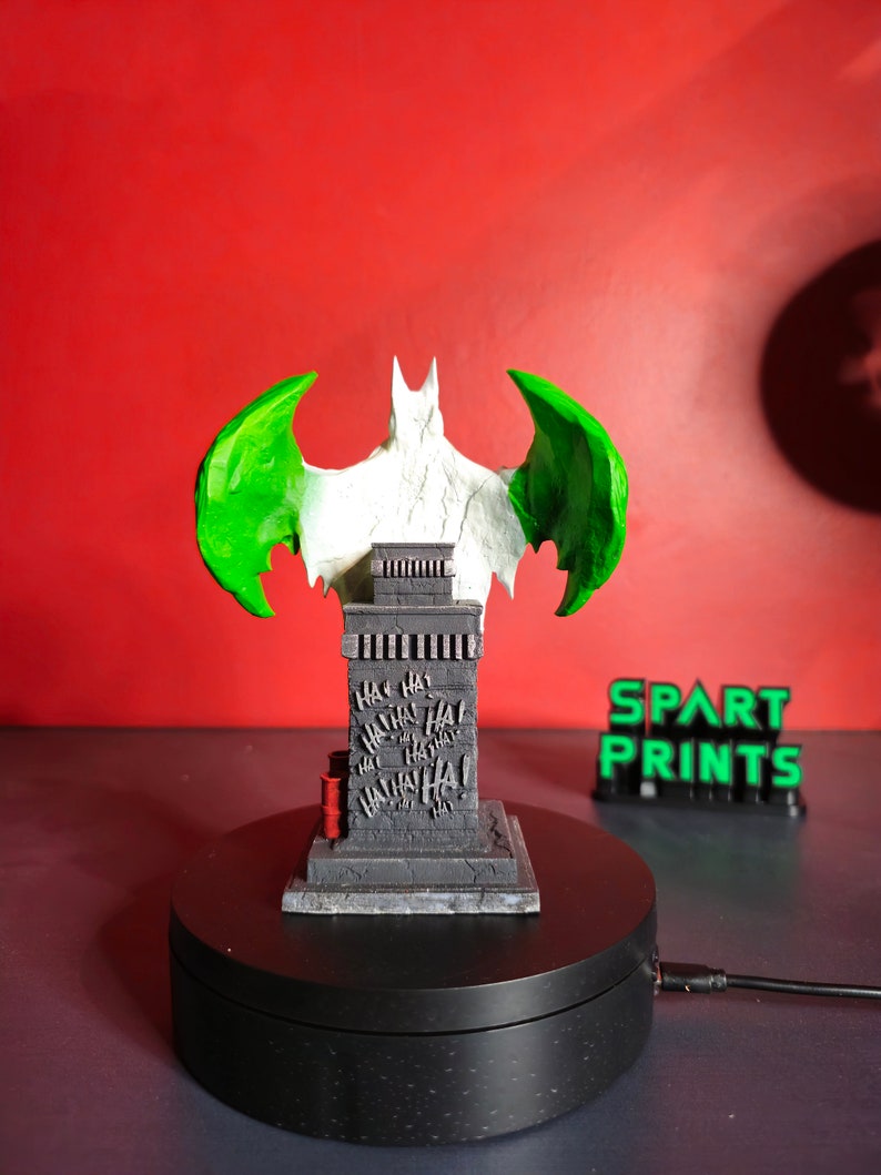Smiling Joker Bat Symbol Bust - Etsy