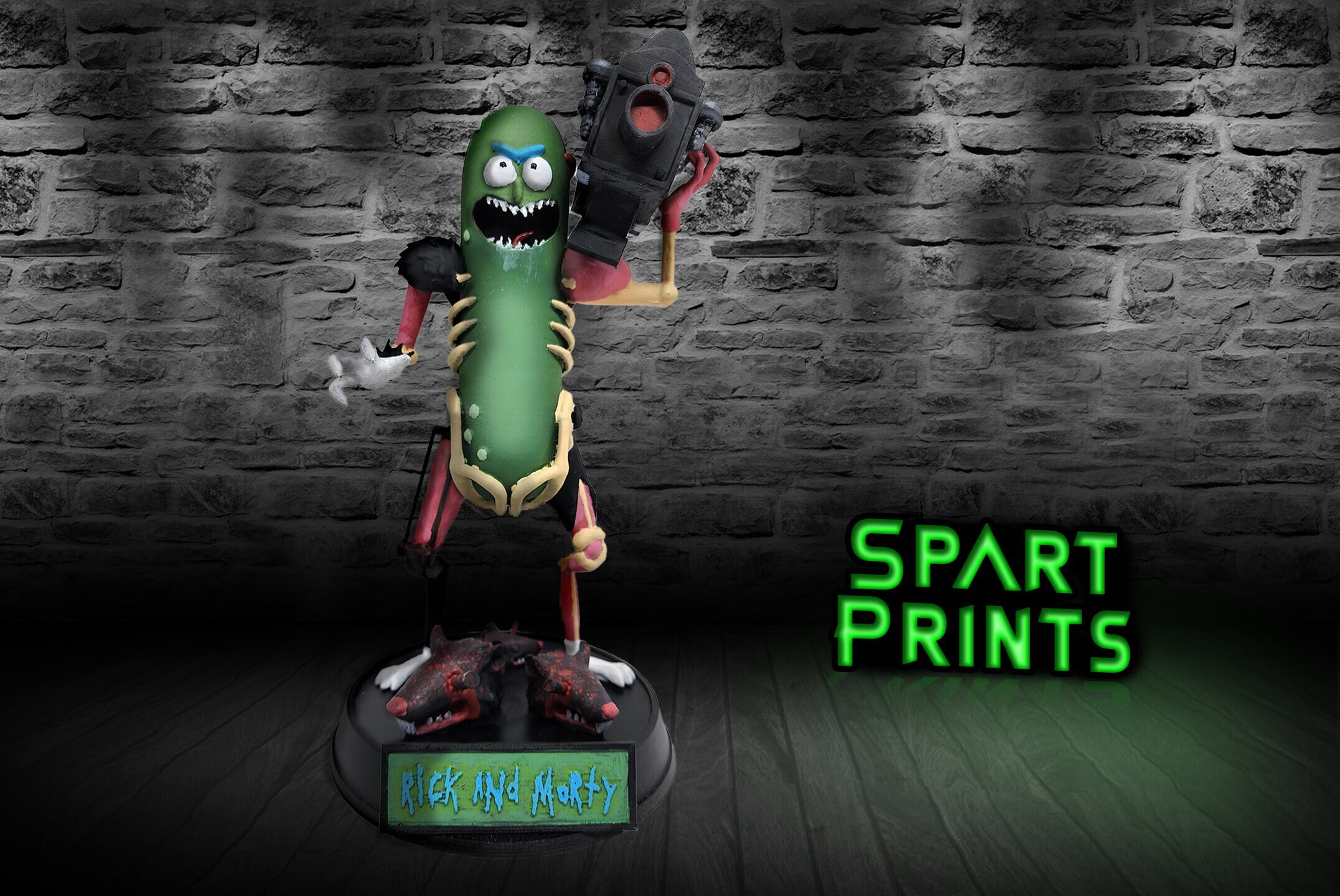 Pickle Rick Bust - Etsy