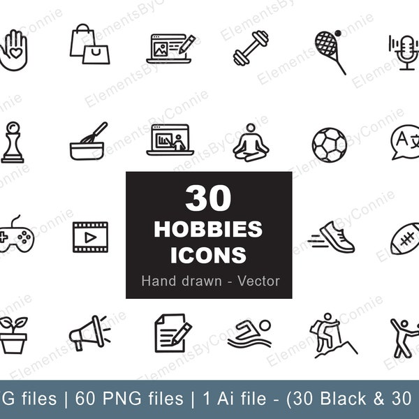 Icons Png - Etsy