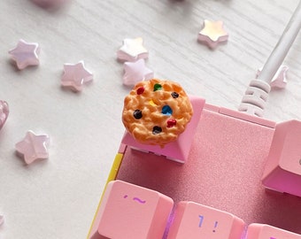 Cute Artisan Keycap Pizza Kawaii Pink Resin Gamer Setup - Etsy