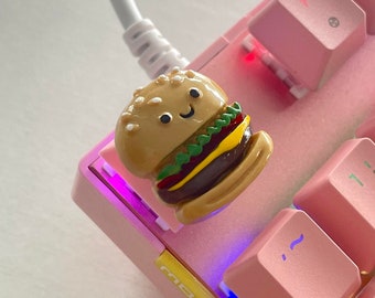 Cute Artisan Keycap Pizza Kawaii Pink Resin Gamer Setup - Etsy