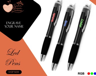 Personalized Light up Pens - Etsy