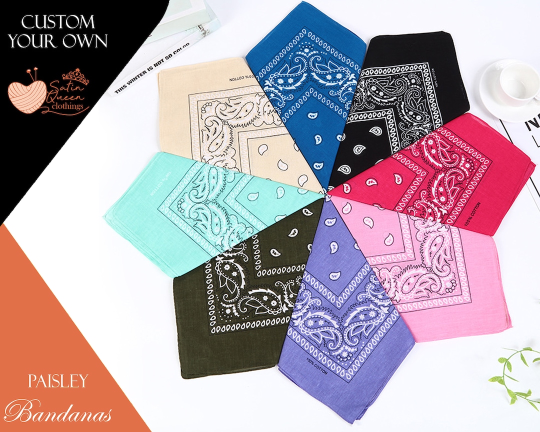 Personalized Bandana / Custom Bandana/custom Name Bandana/logo Bandana ...