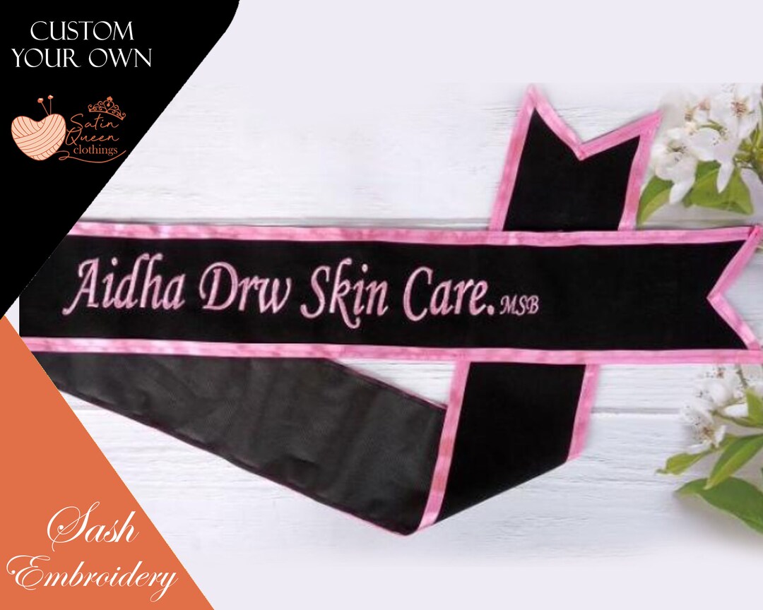 Embroidery Lace Sash Custom Lace Sash Lace Sash Customize Sash - Etsy