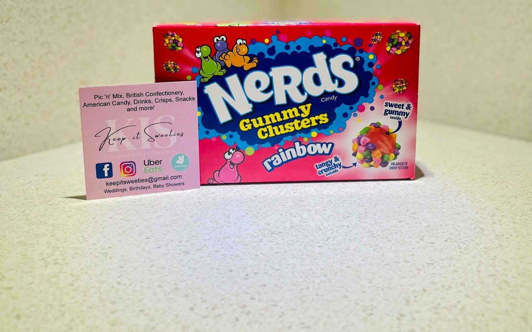 Nerds Gummy Clusters Rainbow Theatre Box 85g - Etsy Canada