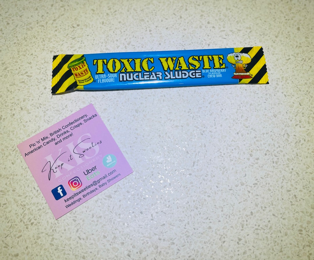 Toxic Waste Nuclear Sludge Blue Raspberry Chew Bar - Etsy