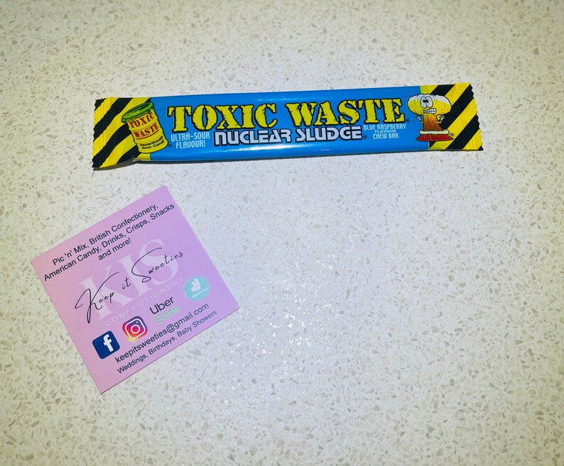 Toxic Waste Nuclear Sludge Blue Raspberry Chew Bar - Etsy