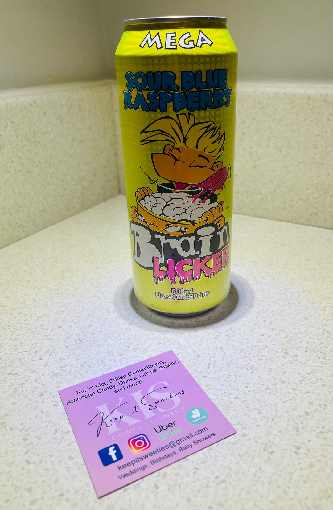 Mega Sour Blue Raspberry Brain Licker Fizzy Drink - Etsy Ireland