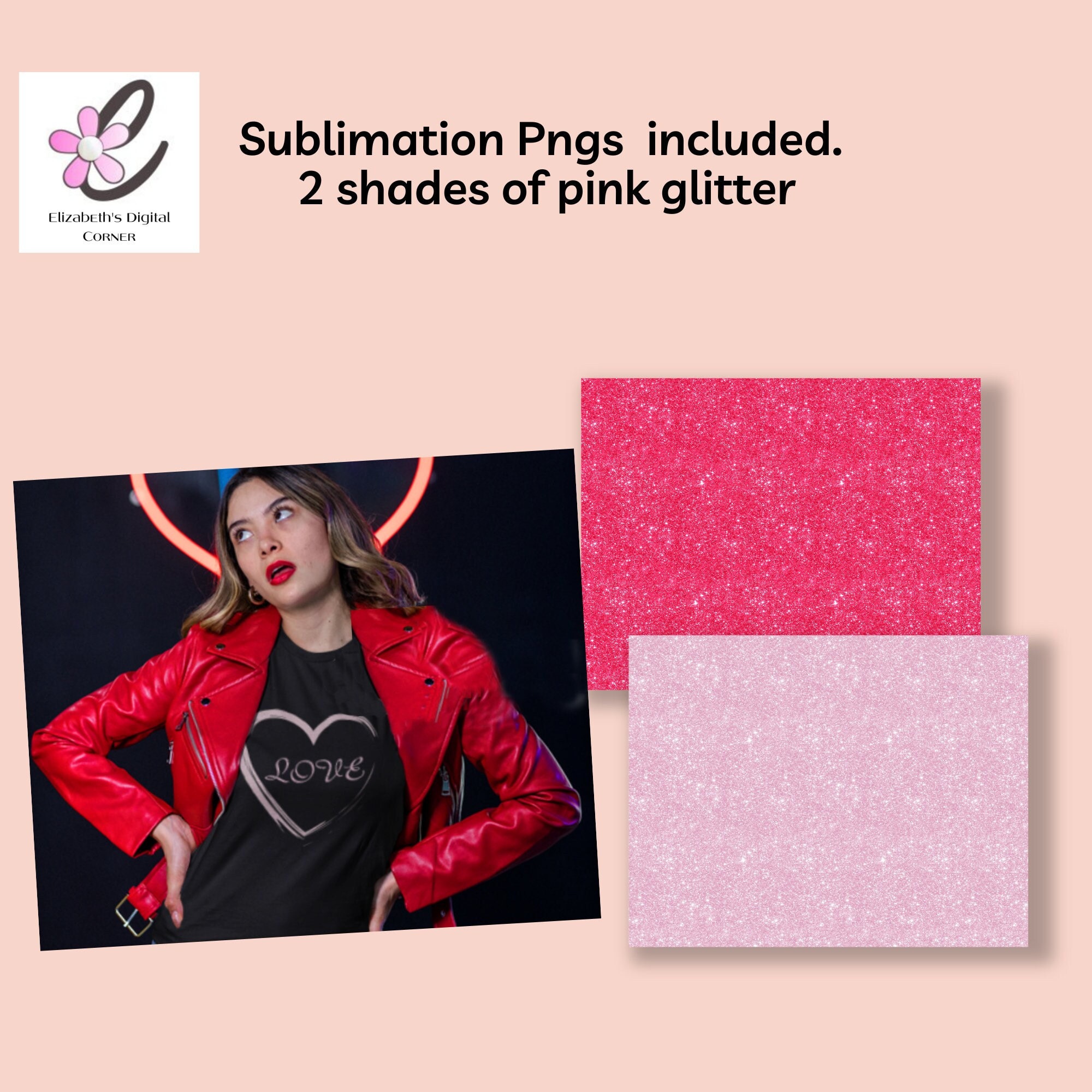 Pink Glitter Digital Alphabet Bundle, Alphabet Letters, Sublimation ...