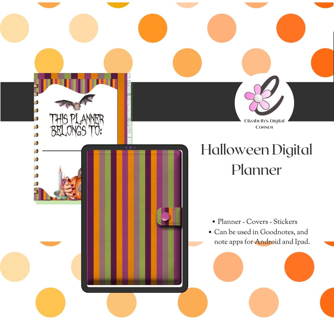 Halloween Planner, Digital Planner, Goodnotes Digital Planner, Digital ...