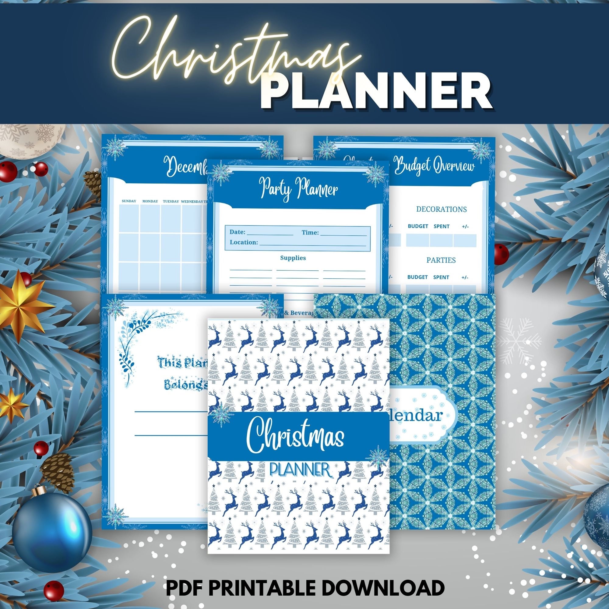Best Christmas Printable Planner Bundle With Printable Gift Tags ...