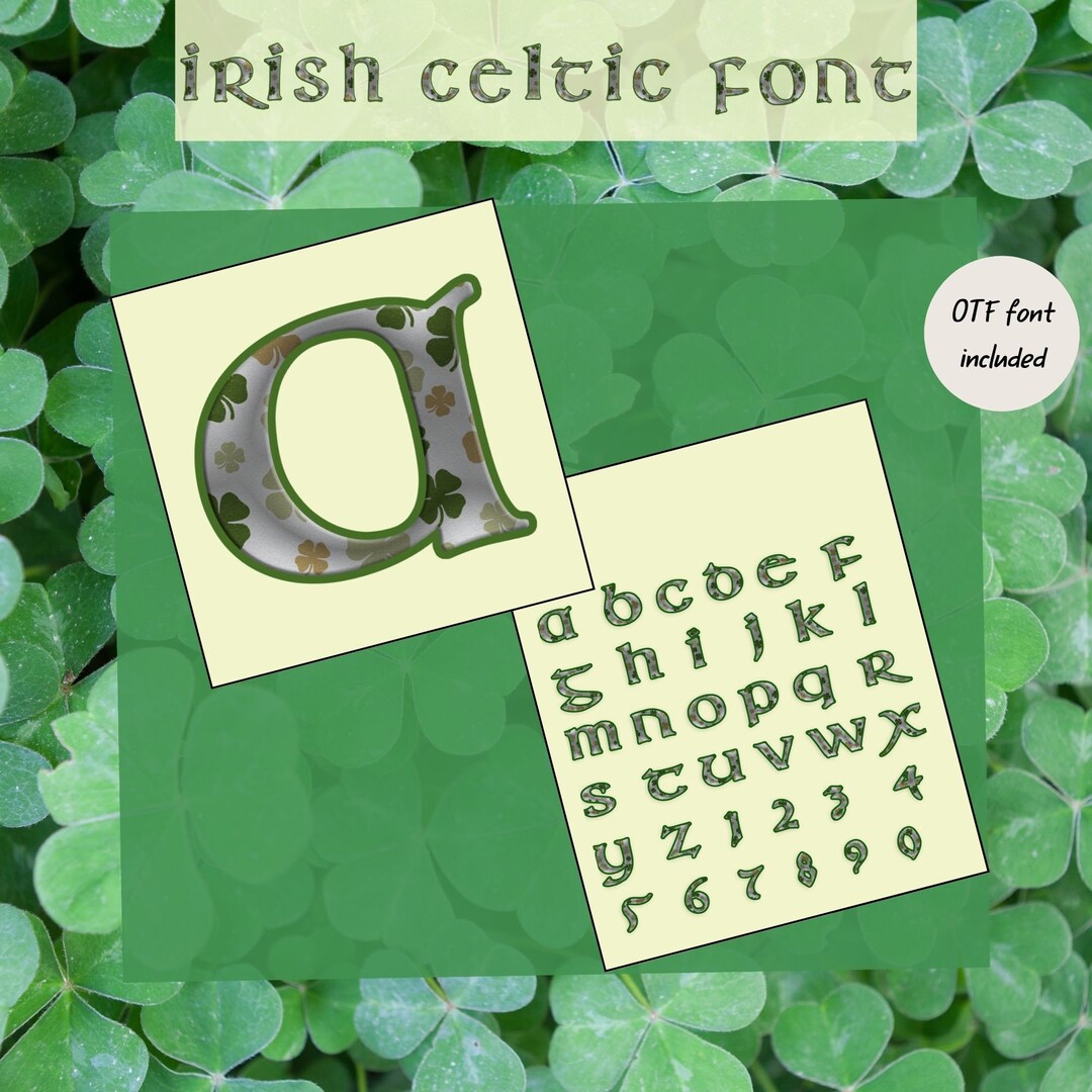 St Patrick's Day Irish Alphabet Bundle St Patrick's - Etsy