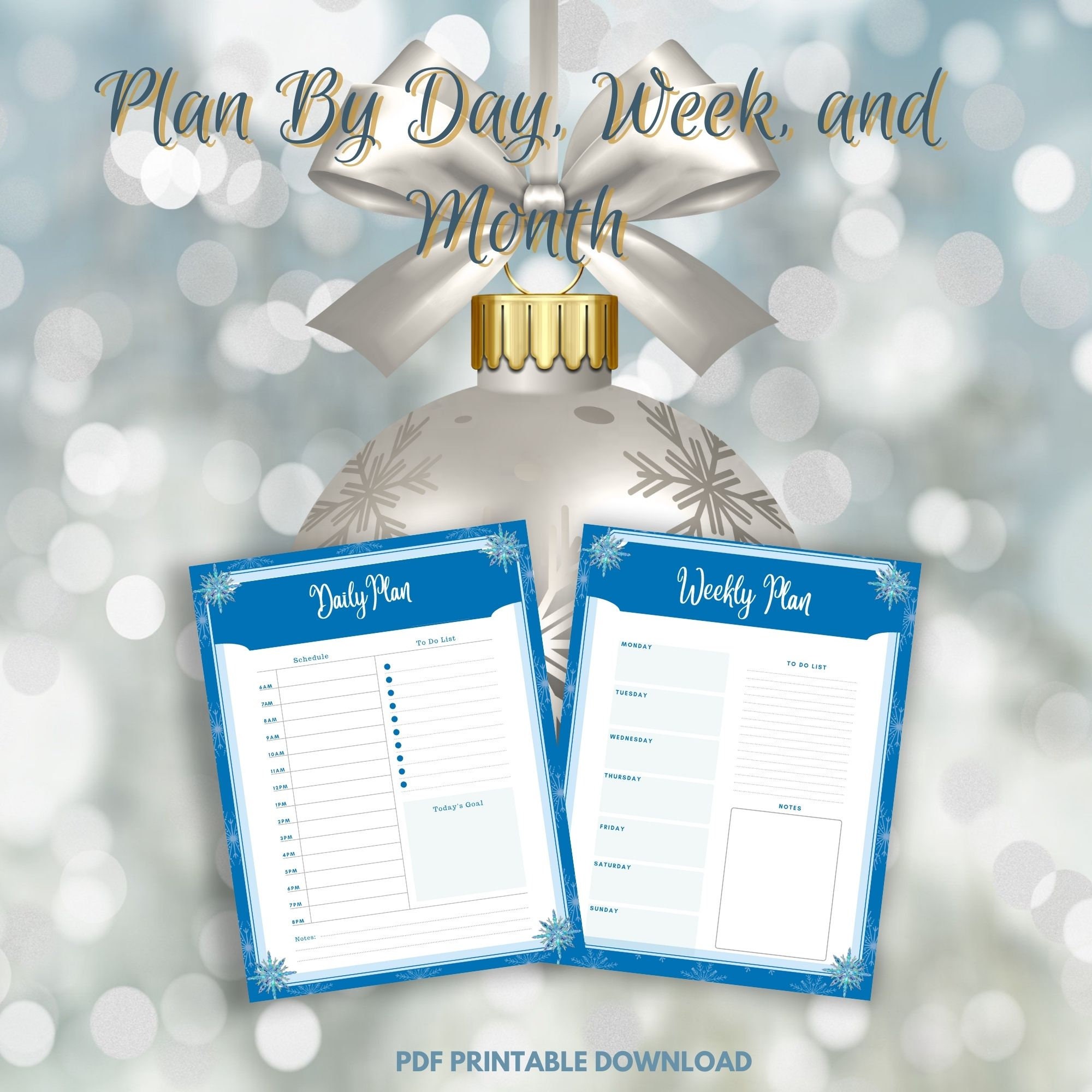 Best Christmas Printable Planner Bundle With Printable Gift Tags ...
