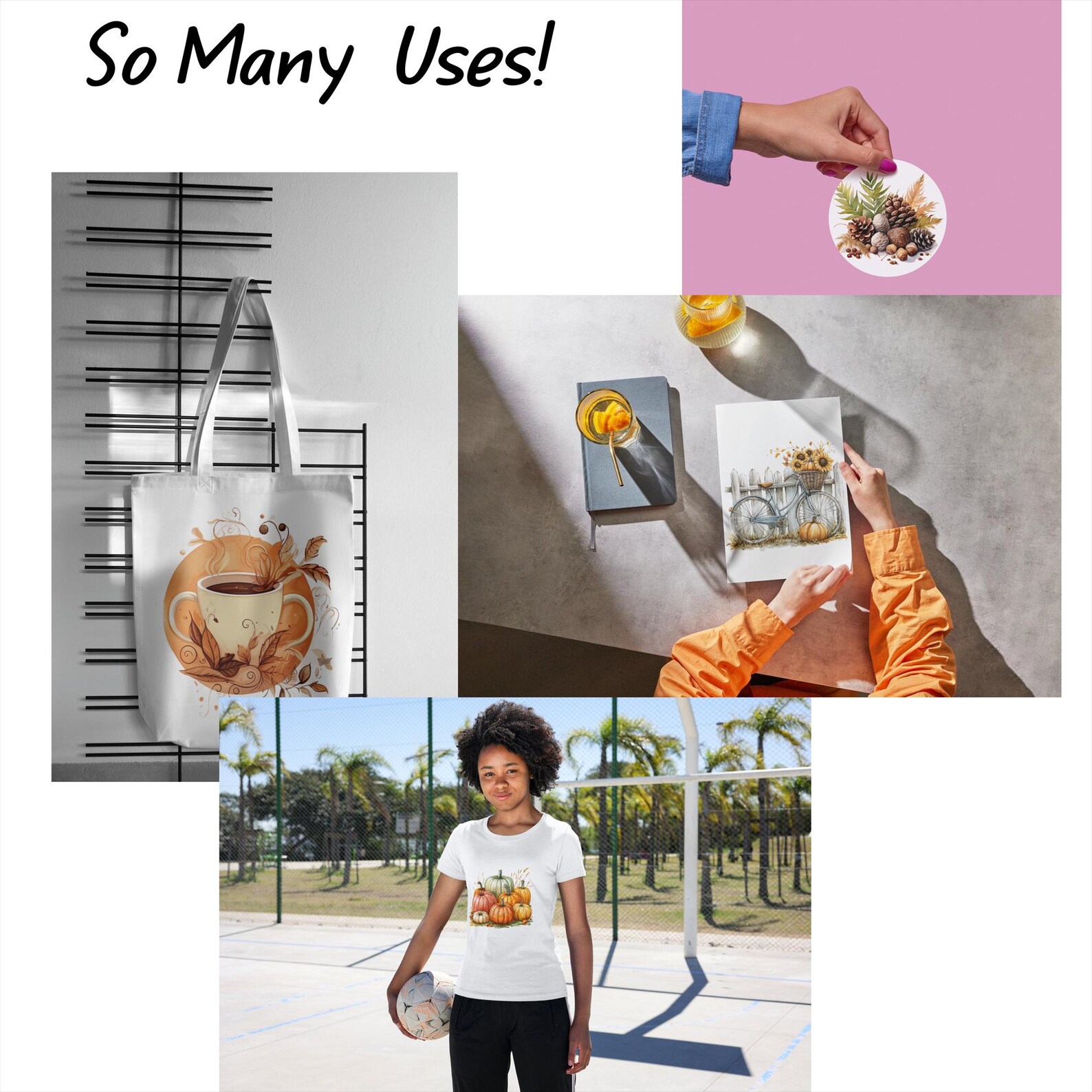 Autumn Fall Digital Art Bundle, Cozy Fall Vibes Clipart, Seasonal ...