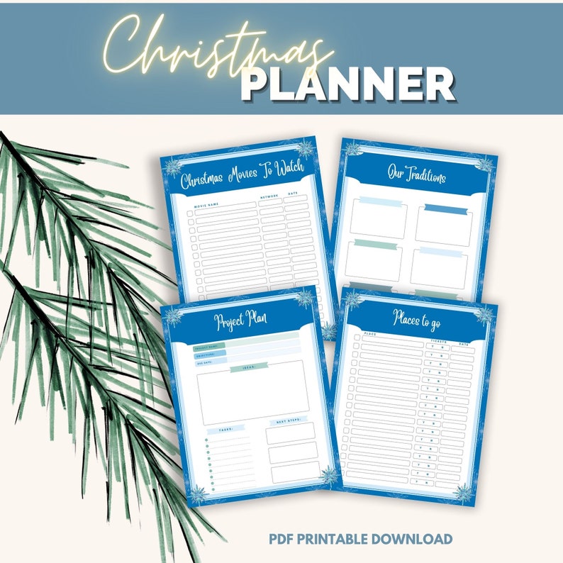 Best Christmas Printable Planner Bundle With Printable Gift Tags ...