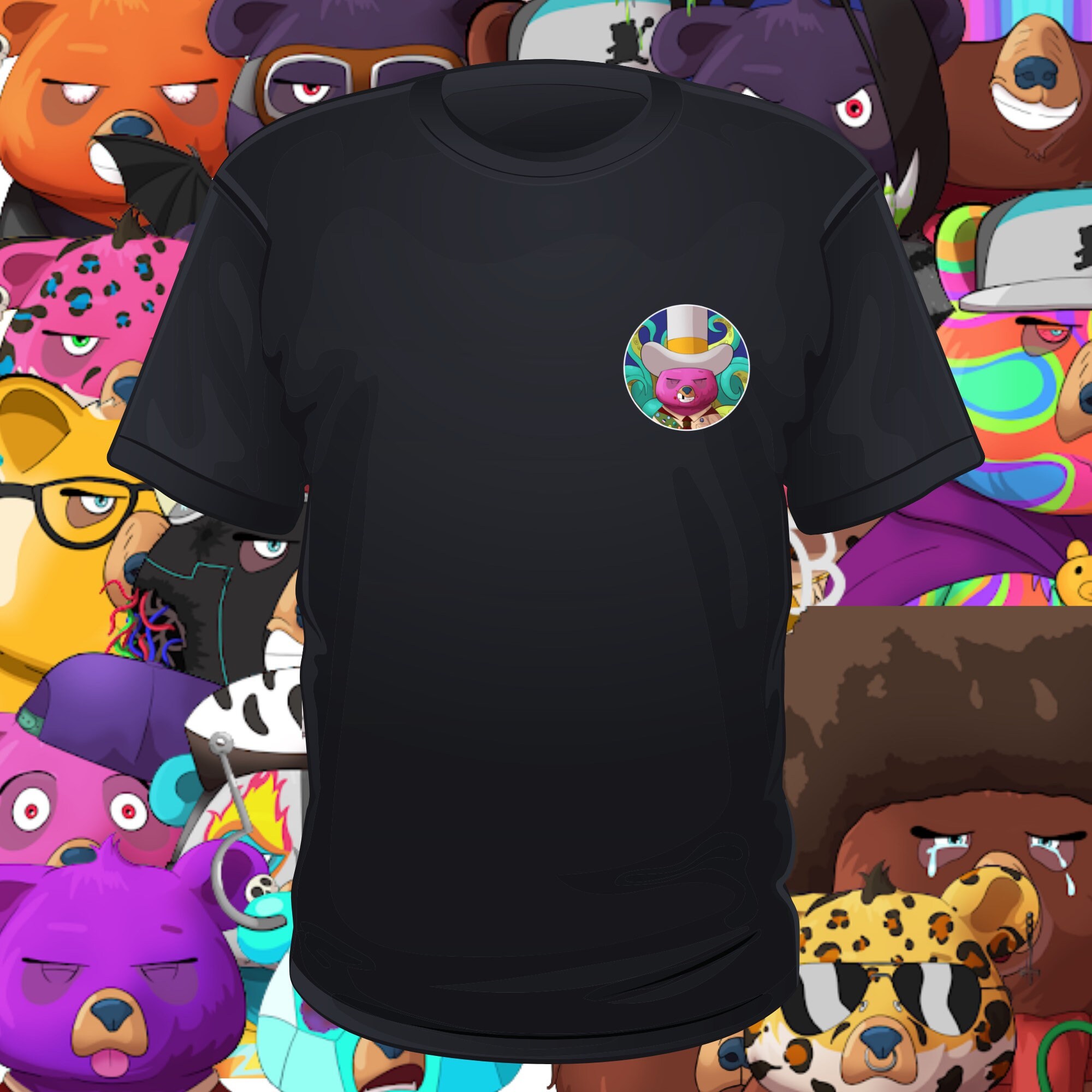 Custom Bad Bear T-shirt - Front Chest Icon - Etsy