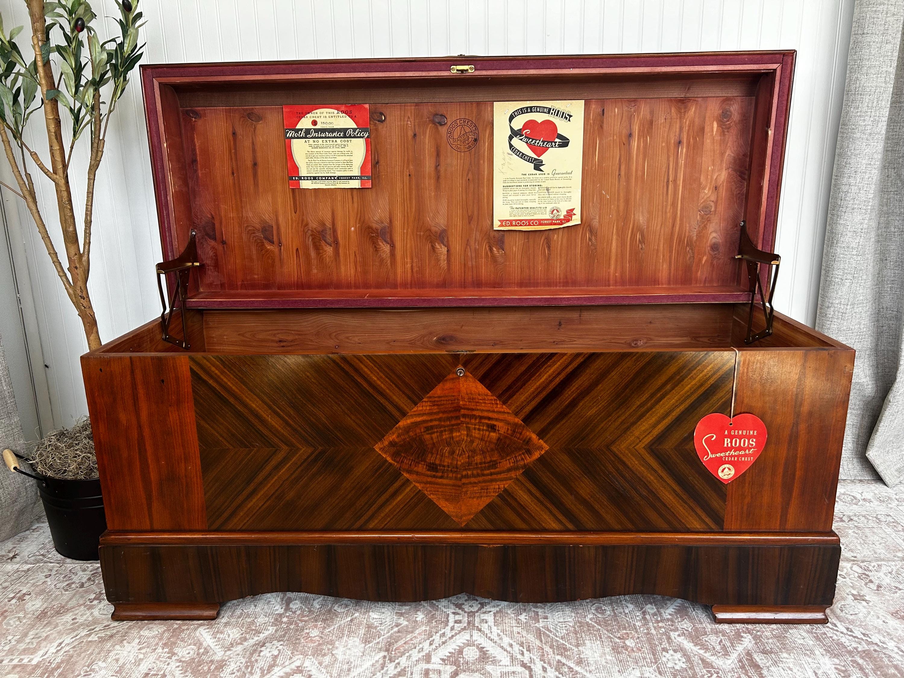 SOLD ** Restored Vintage 1930’s Art Deco Cedar Chest - Etsy