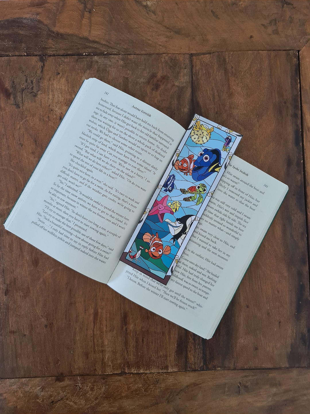 Finding Nemo Bookmark Disney Pixar Nemo Dory Marlin Squirt Bubbles Deb Peach Gill Jacques