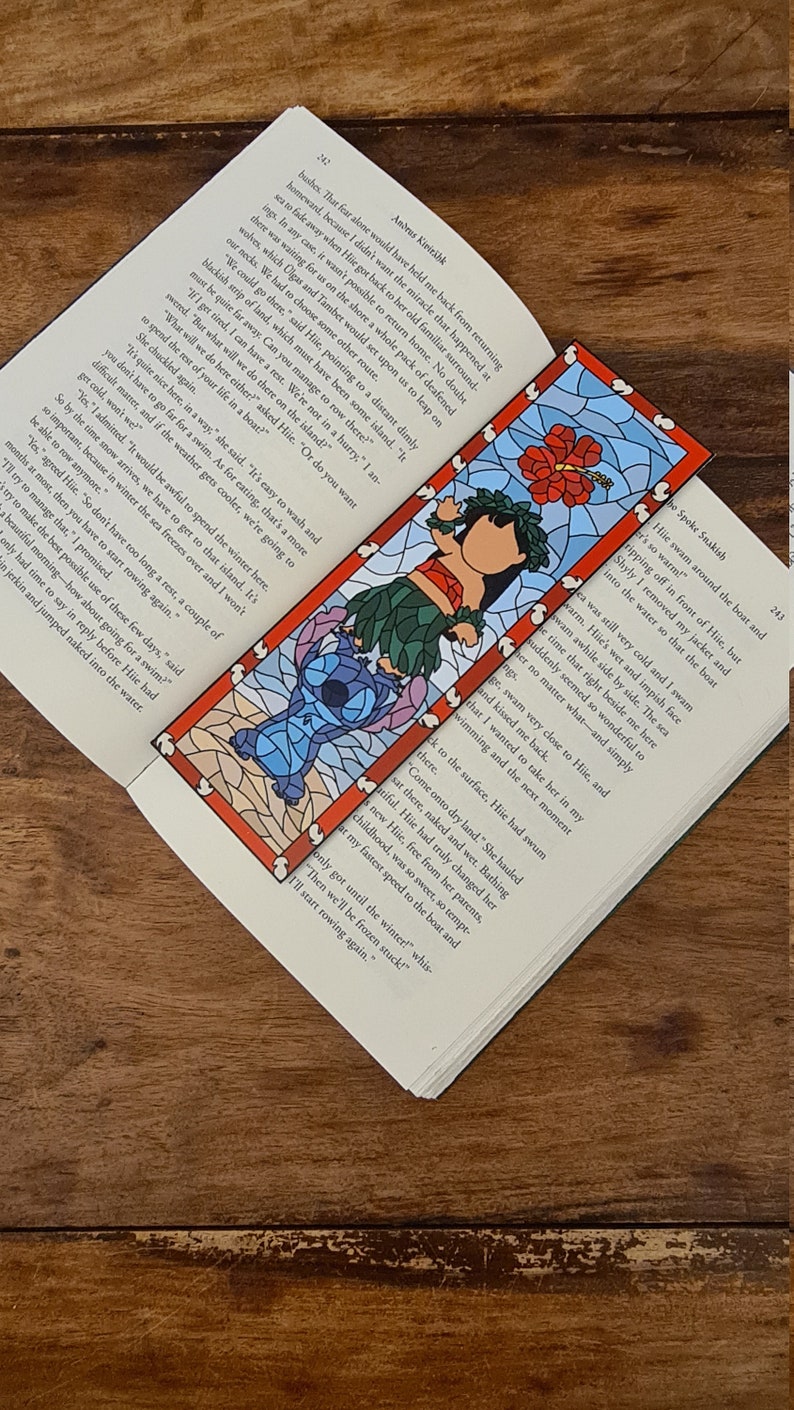Lilo and Stitch Bookmark Ohana Hawaii Flower - Etsy