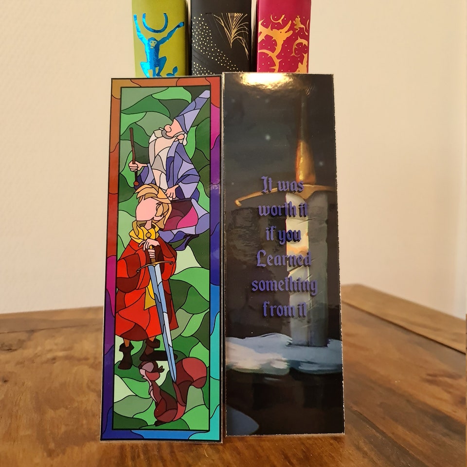 Sword In The Stone Bookmark, Disney Classic, Arthur Merlin Squirrel ...