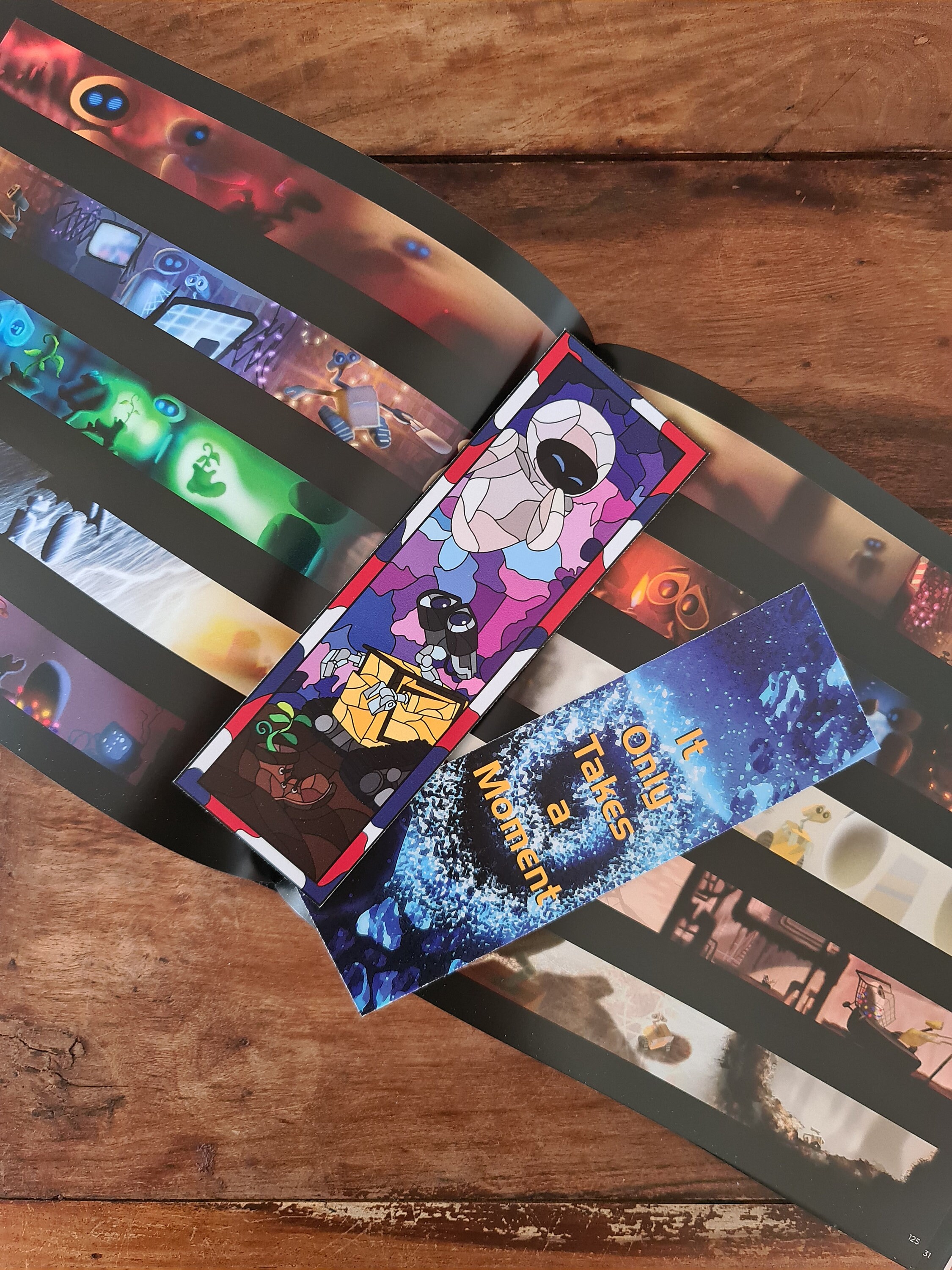 Wall E Bookmark, Disney Pixar, It Only Takes a Moment, Eve Objective ...