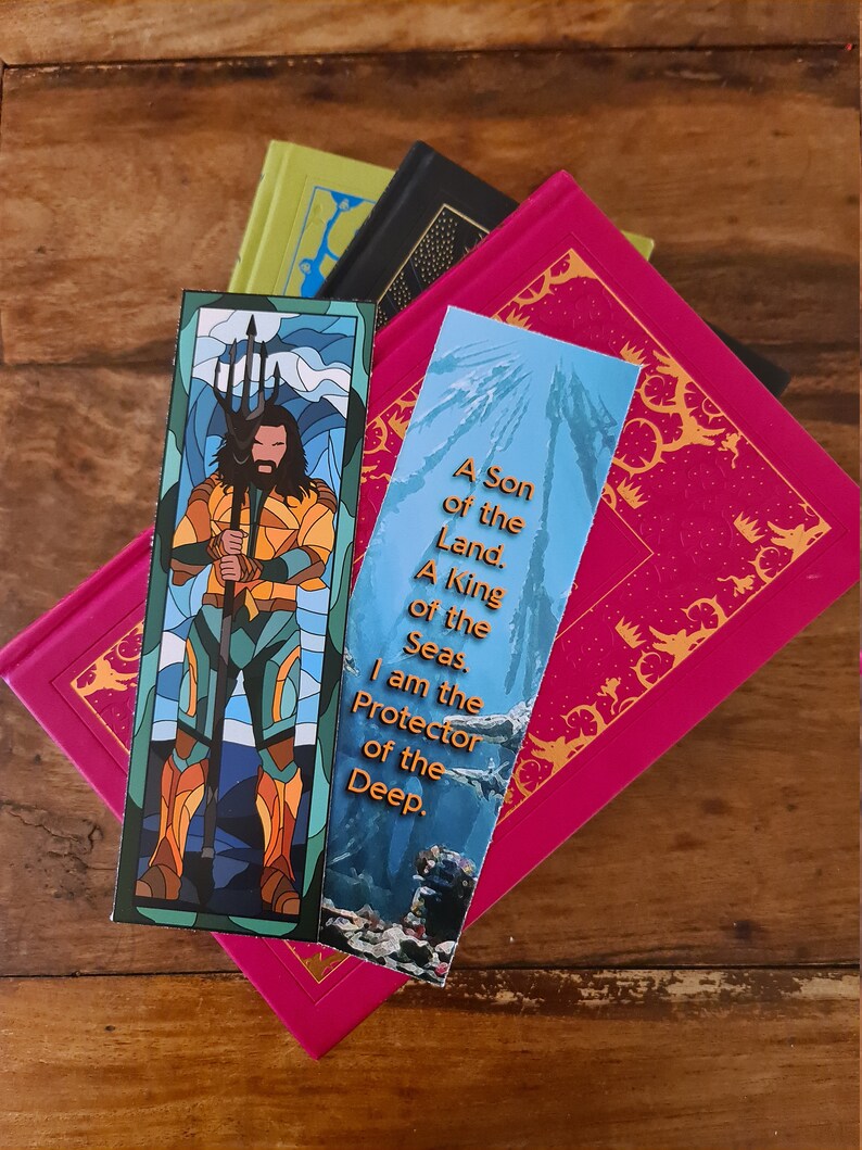 Aquaman Bookmark Jason Momoa DC - Etsy